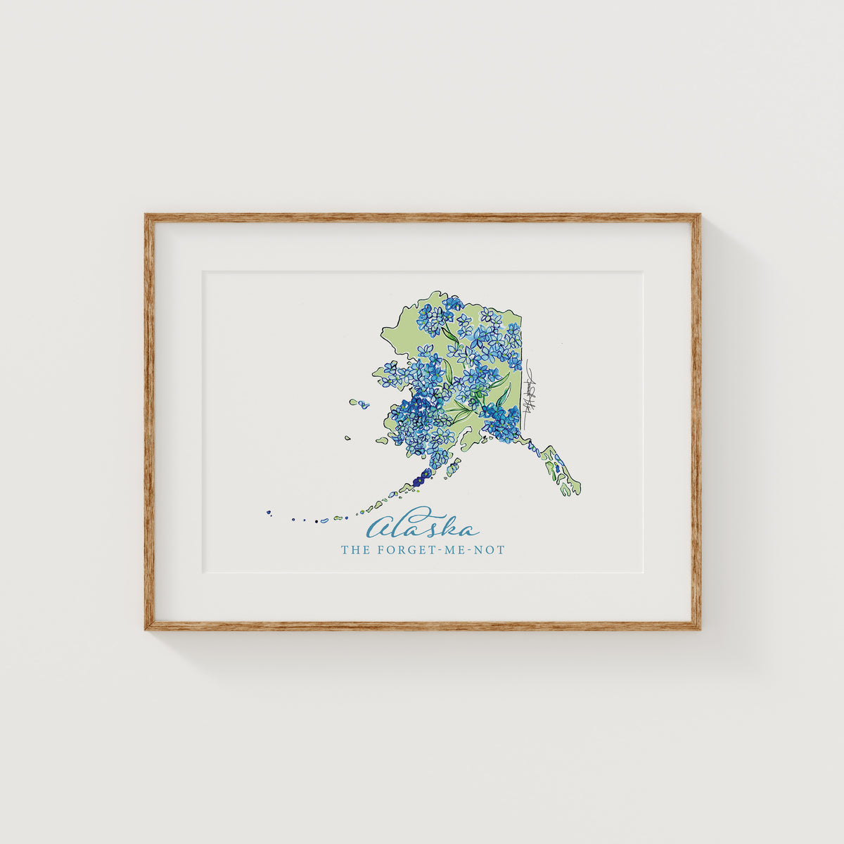 Alaska Forget-Me-Not State Flower Fine Art Print – Amanda Klein