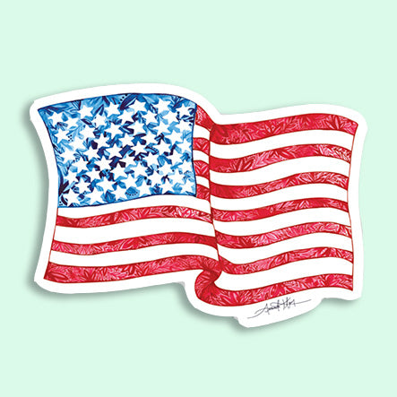 American Flag Vinyl Sticker – Amanda Klein