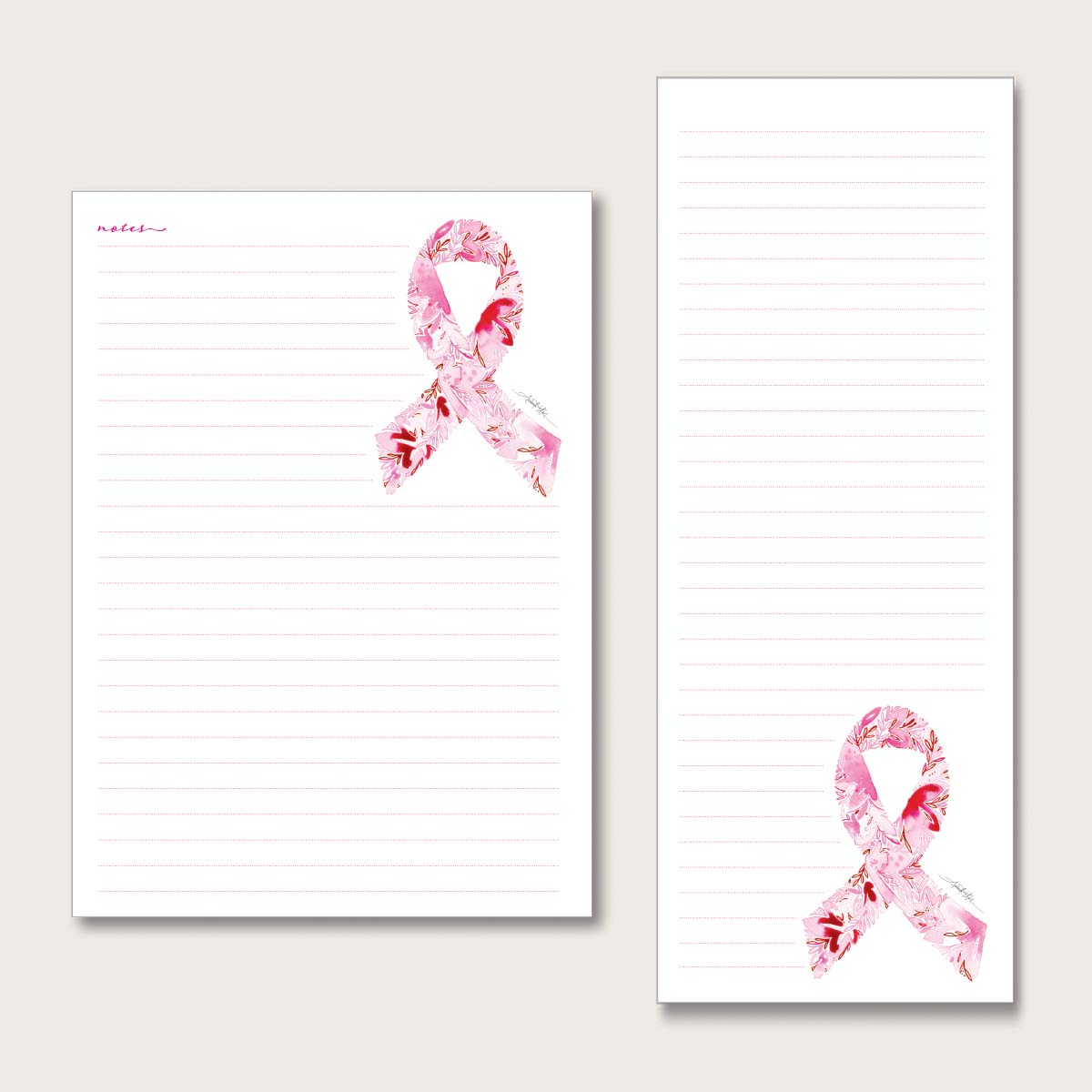 Breast Cancer Awareness Notepad Bundle – Amanda Klein