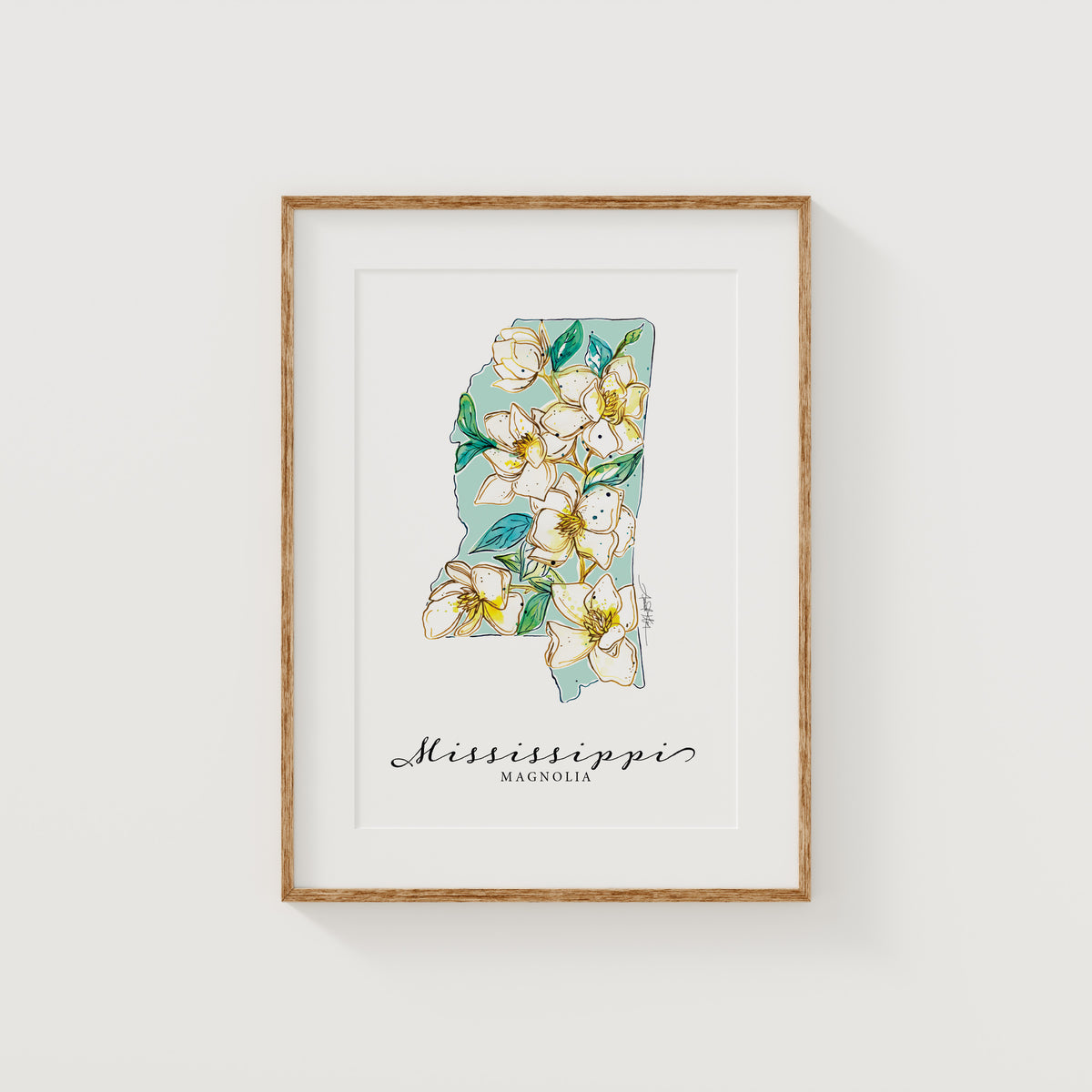 Mississippi Magnolia State Flower Fine Art Print – Amanda Klein