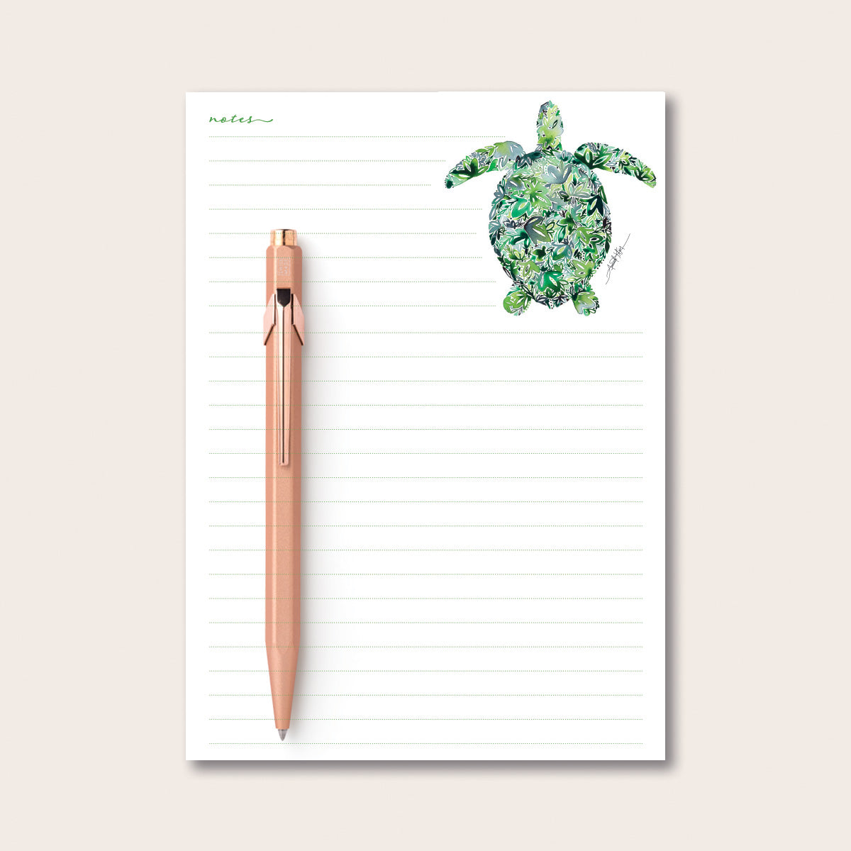 Sea Turtle Desk Notepad – Amanda Klein