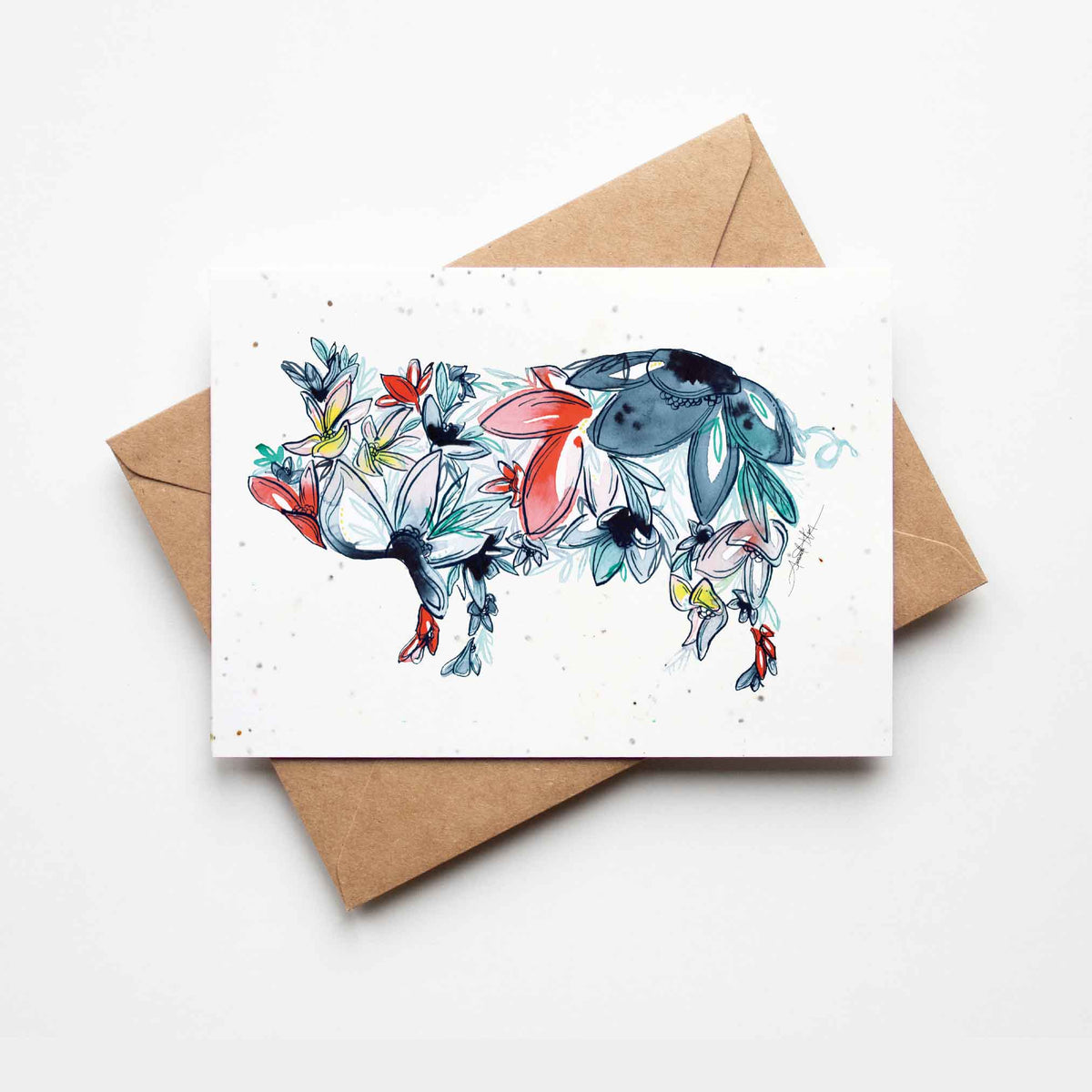 Pig Plantable Greeting Card – Amanda Klein