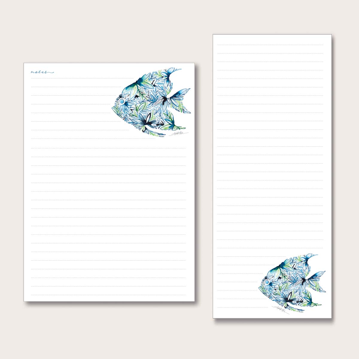Tropical Fish Notepad Bundle – Amanda Klein