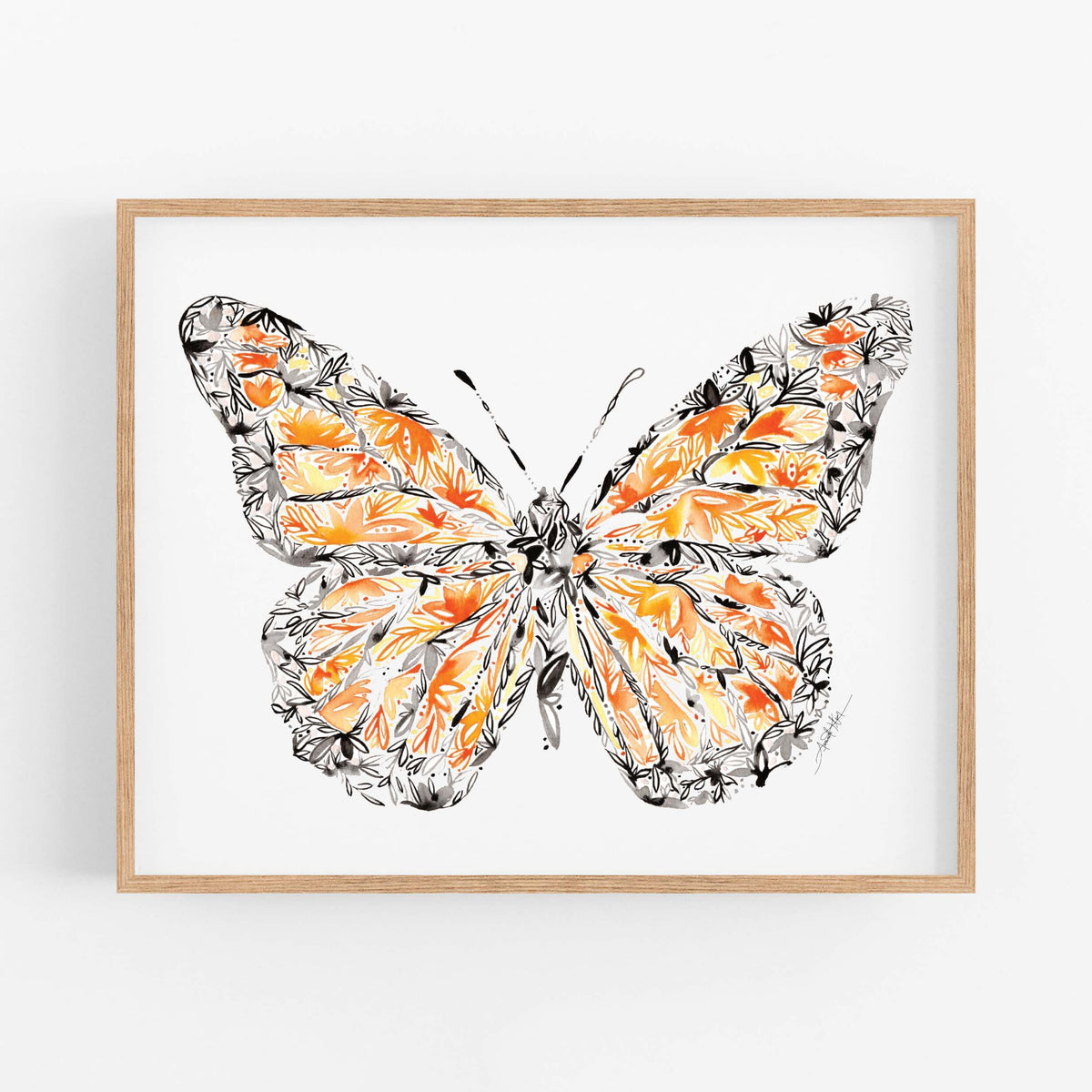 Monarch Butterfly Art Print – Amanda Klein