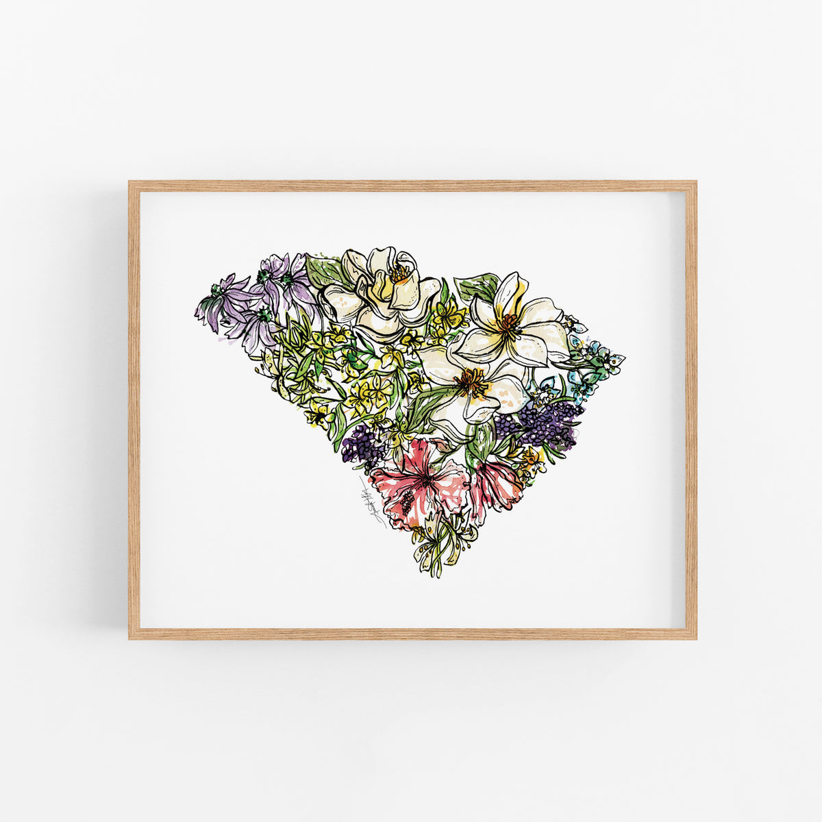 South Carolina Wildflowers Fine Art Print – Amanda Klein