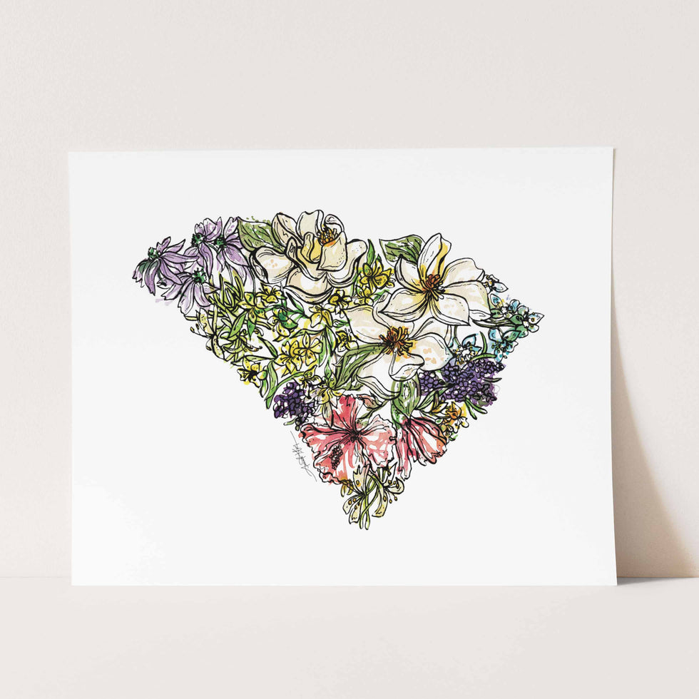 South Carolina Wildflowers Fine Art Print – Amanda Klein