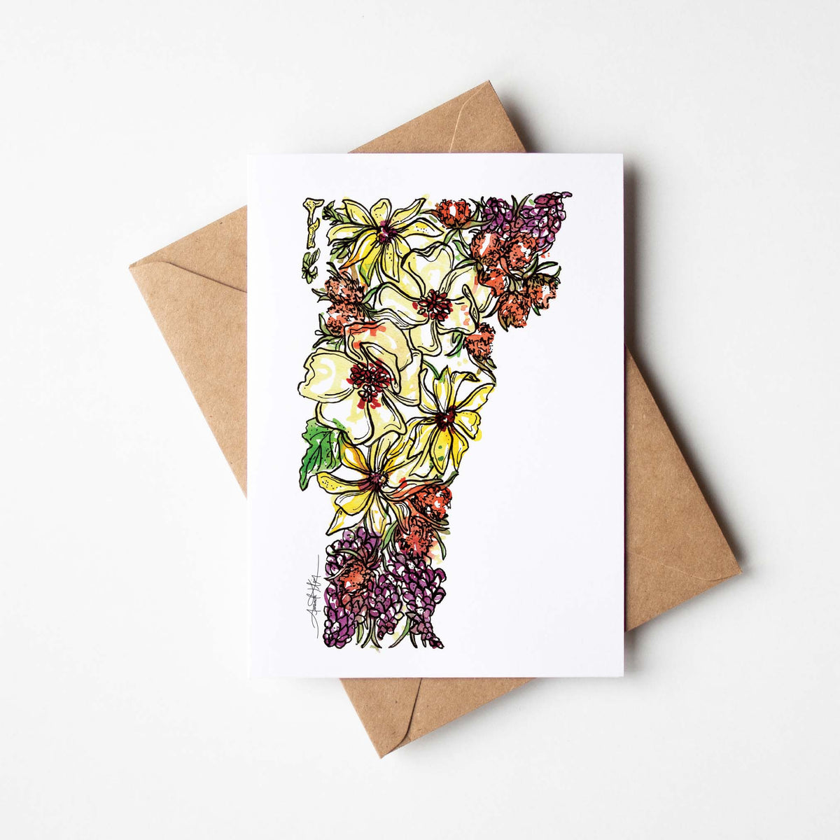 Vermont Wildflowers State Notecard Set – Amanda Klein
